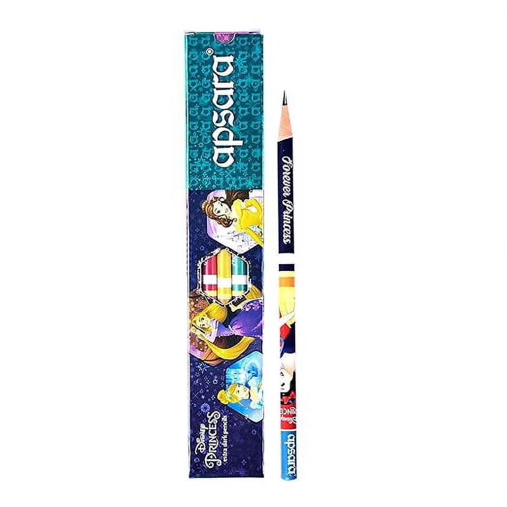 Apsara Disney Princess Extra Dark Pencil, Ink black ( 10 COUNTS ...