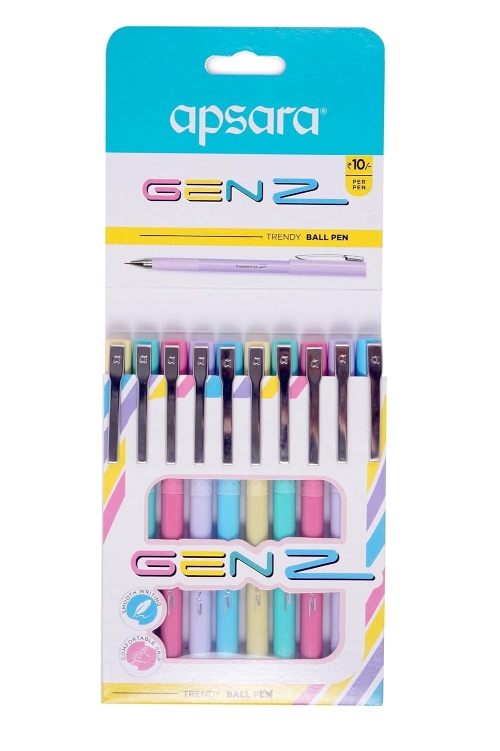 Apsara Genz Ball Pen, Smooth & Comfortable, 10 Count - Walmart.com