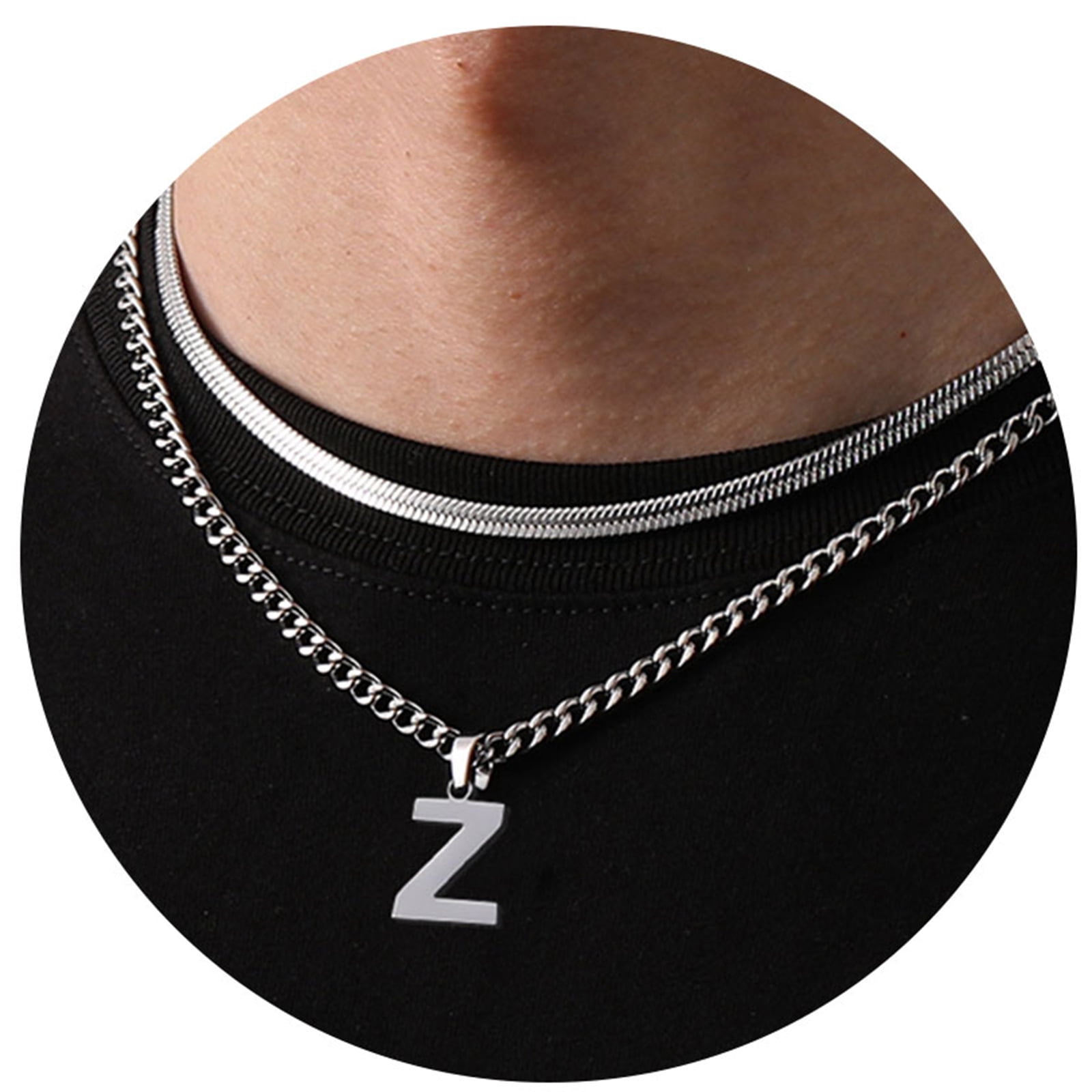 Apsvo 2pcs Men Chain Necklaces,18 Inch Herringbone Link Chain and 20 ...