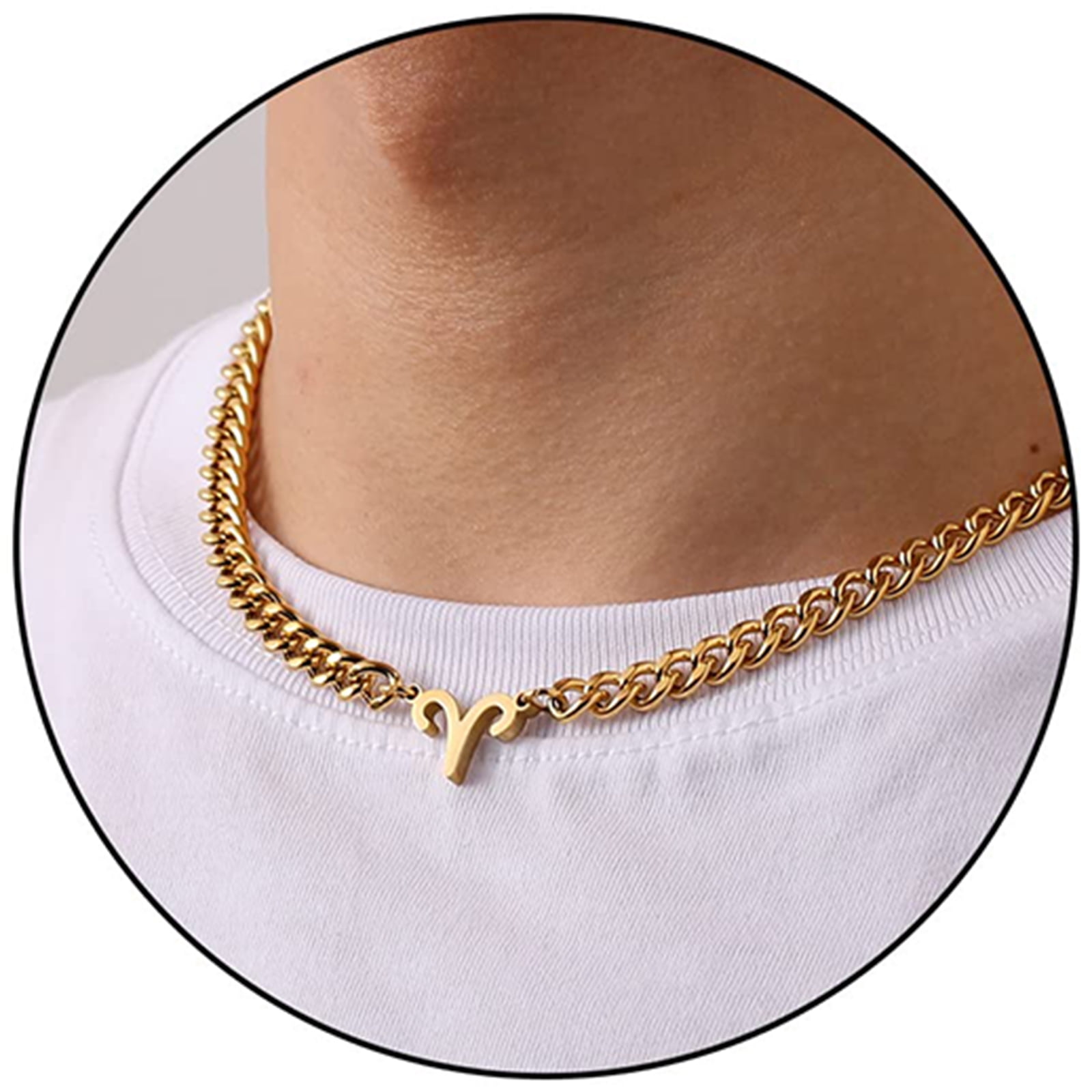 Apsvo Gold Aries Constellation Horoscope Astrology Zodiac Necklace ...