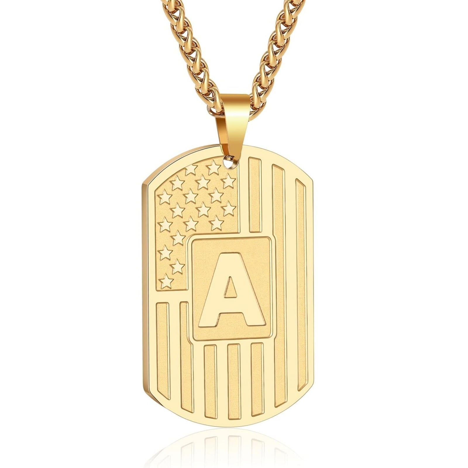 Statement gold initial necklace store