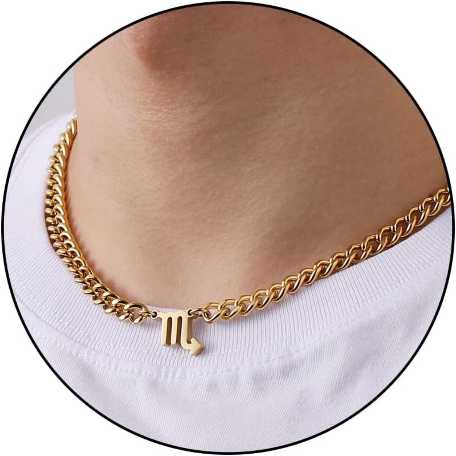 Apsvo Gold Scorpio Constellation Horoscope Astrology Zodiac Necklace ...