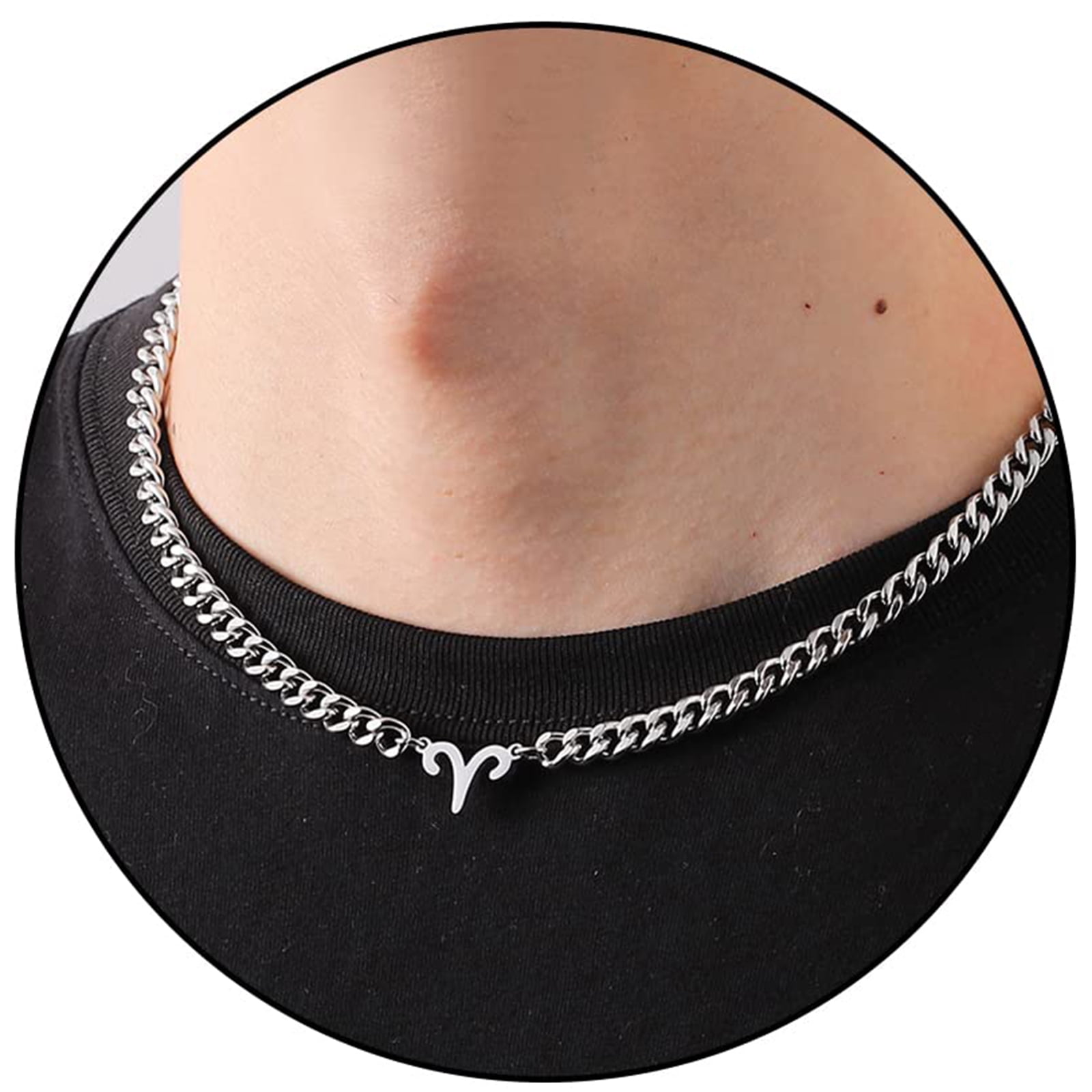 Apsvo Silver Aries Constellation Horoscope Astrology Zodiac Necklace ...