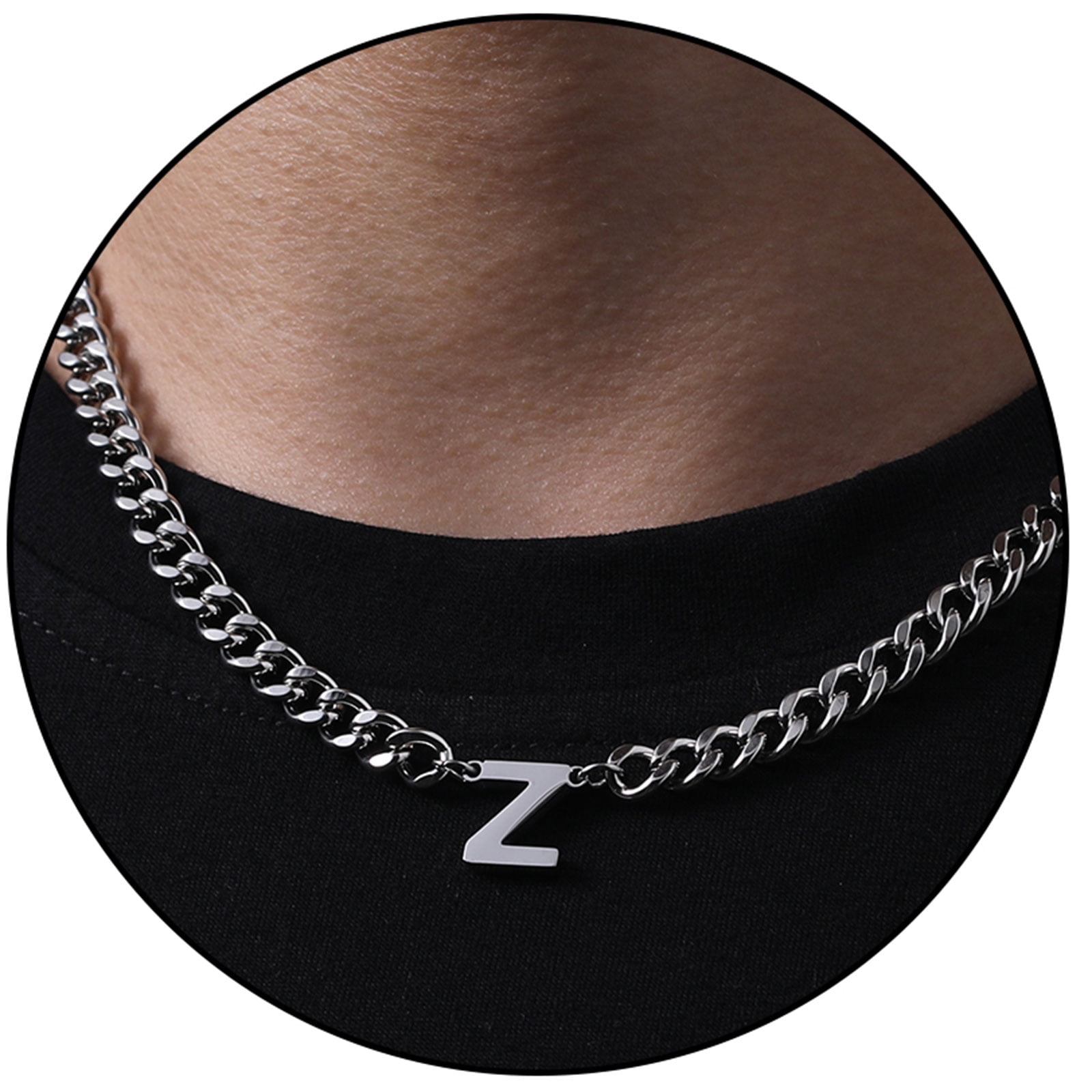 Apsvo Stainless Steel 6.5mm Cuban Curb Link Chain Necklace for Men 18+2 ...