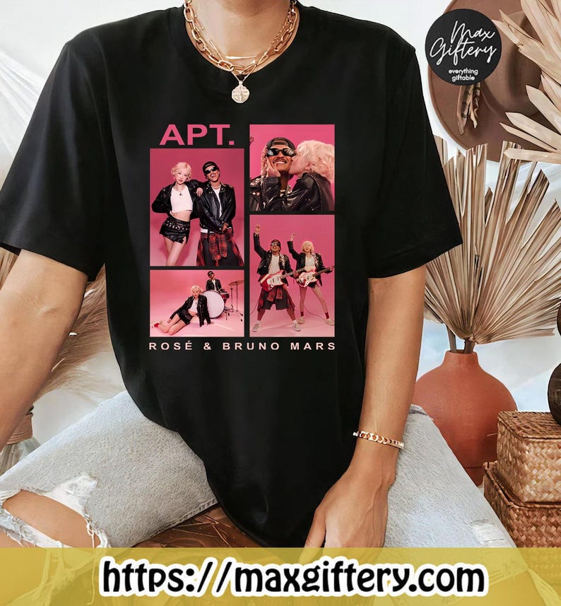 Apt Apateu Shirt, Rosé T-Shirt, Rose&Bruno Shirt, Mars And Rose New ...