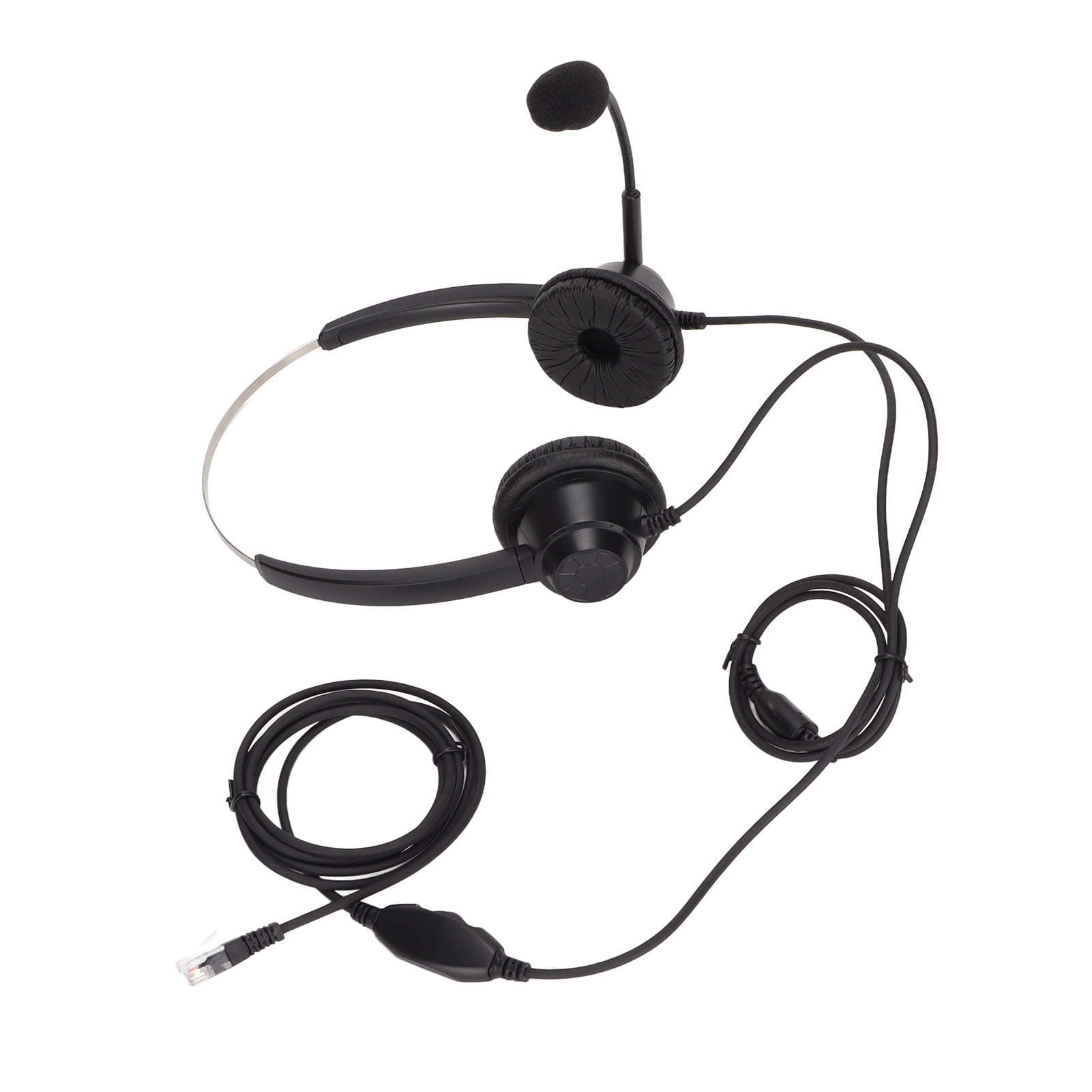 Apuakthei Customer Service Headset Noise Cancelling RJ9 Plug Binaural ...