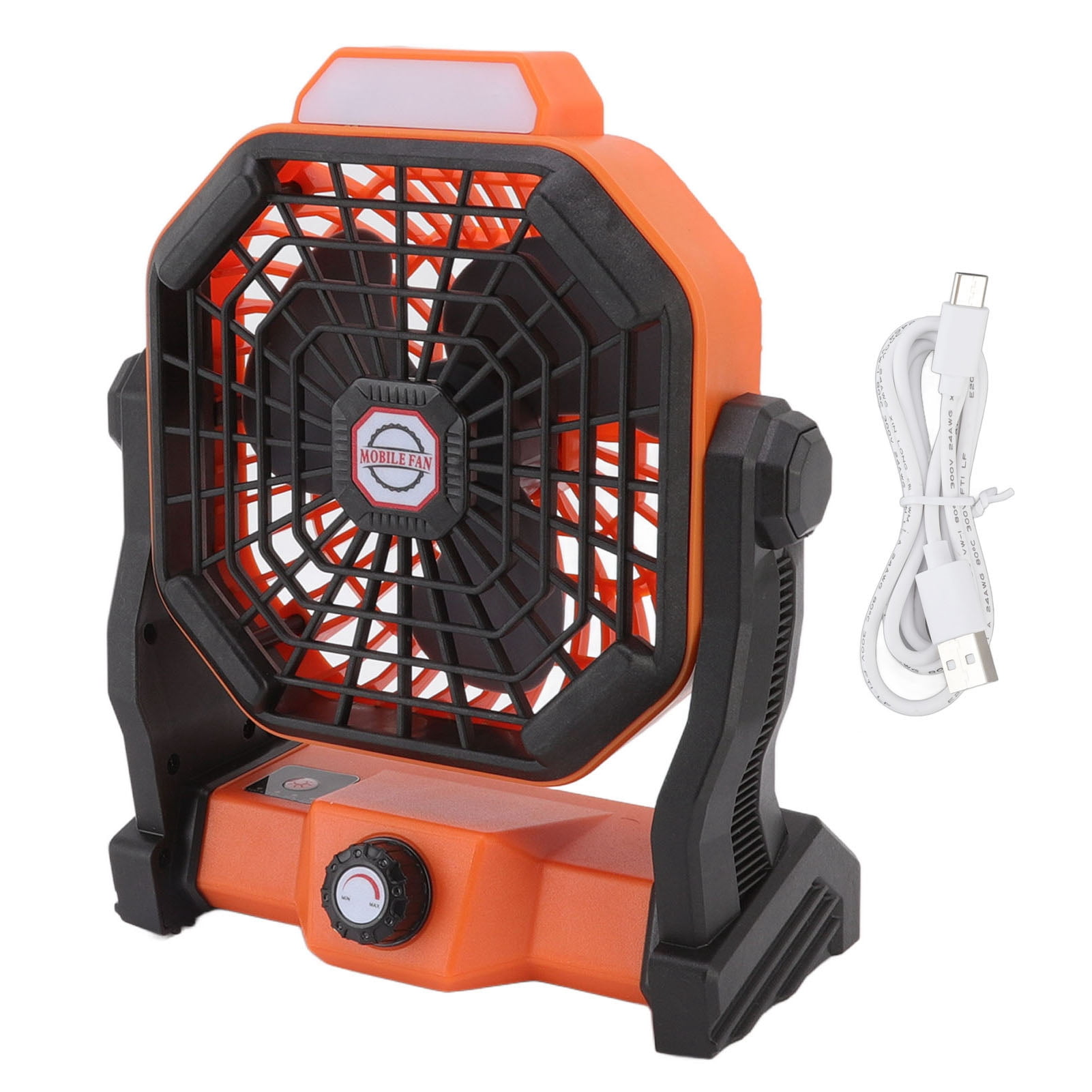 Apuakthei Portable LED Camping Fan, 7800mAh Battery, Quiet 270 ...