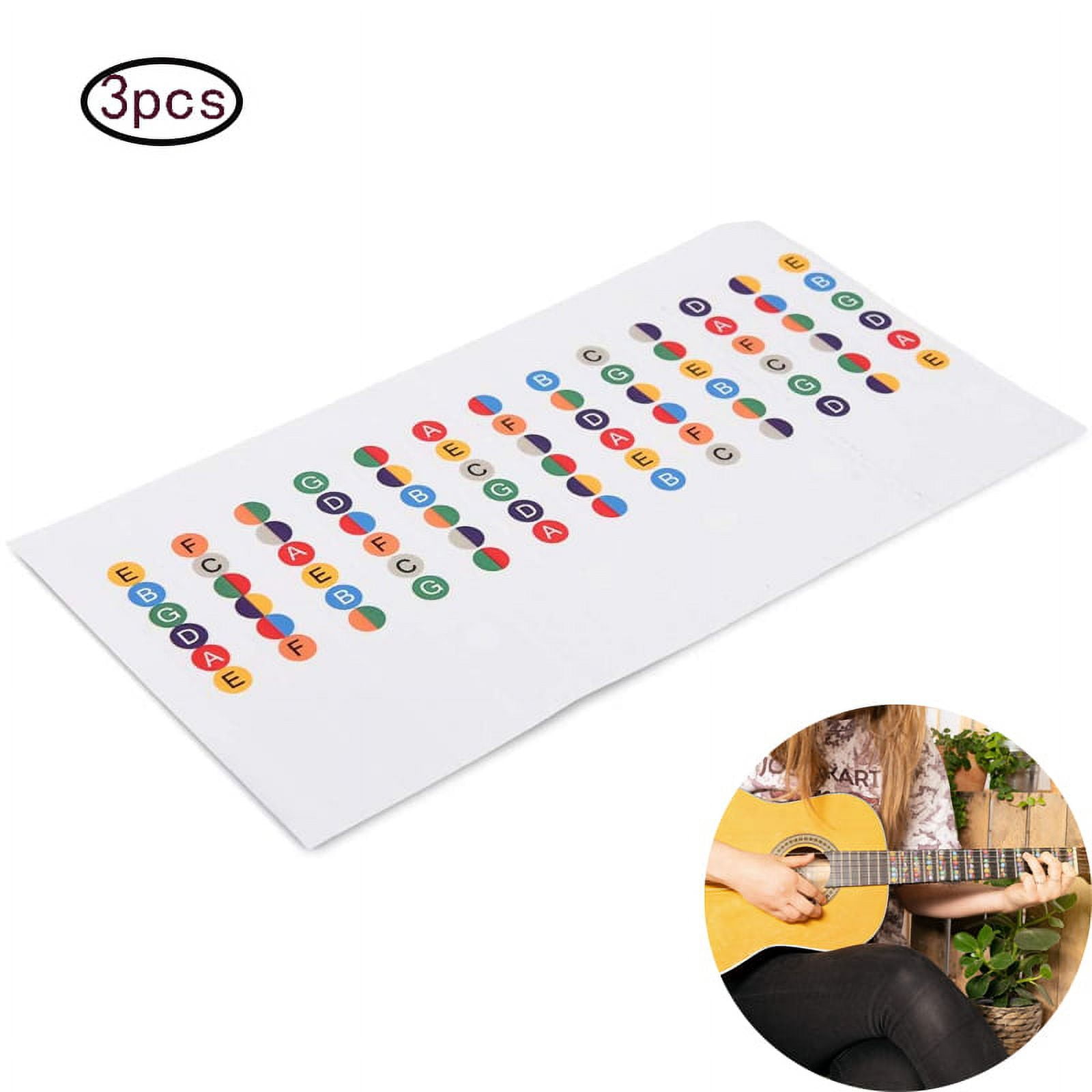 Apuakthei kwmobile Guitar Fretboard Notes Sticker - with Instructions ...