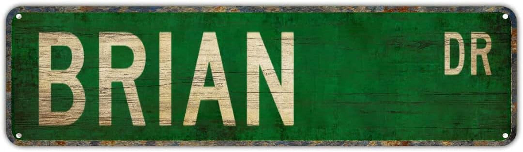 Apular Vintage Decor Wall Signs Brian Brian Sign Brian Gift Brian Fan ...