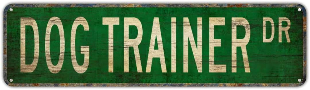 Apular Vintage Decor Wall Signs Dog Trainer Dog Trainer Gift Dog ...