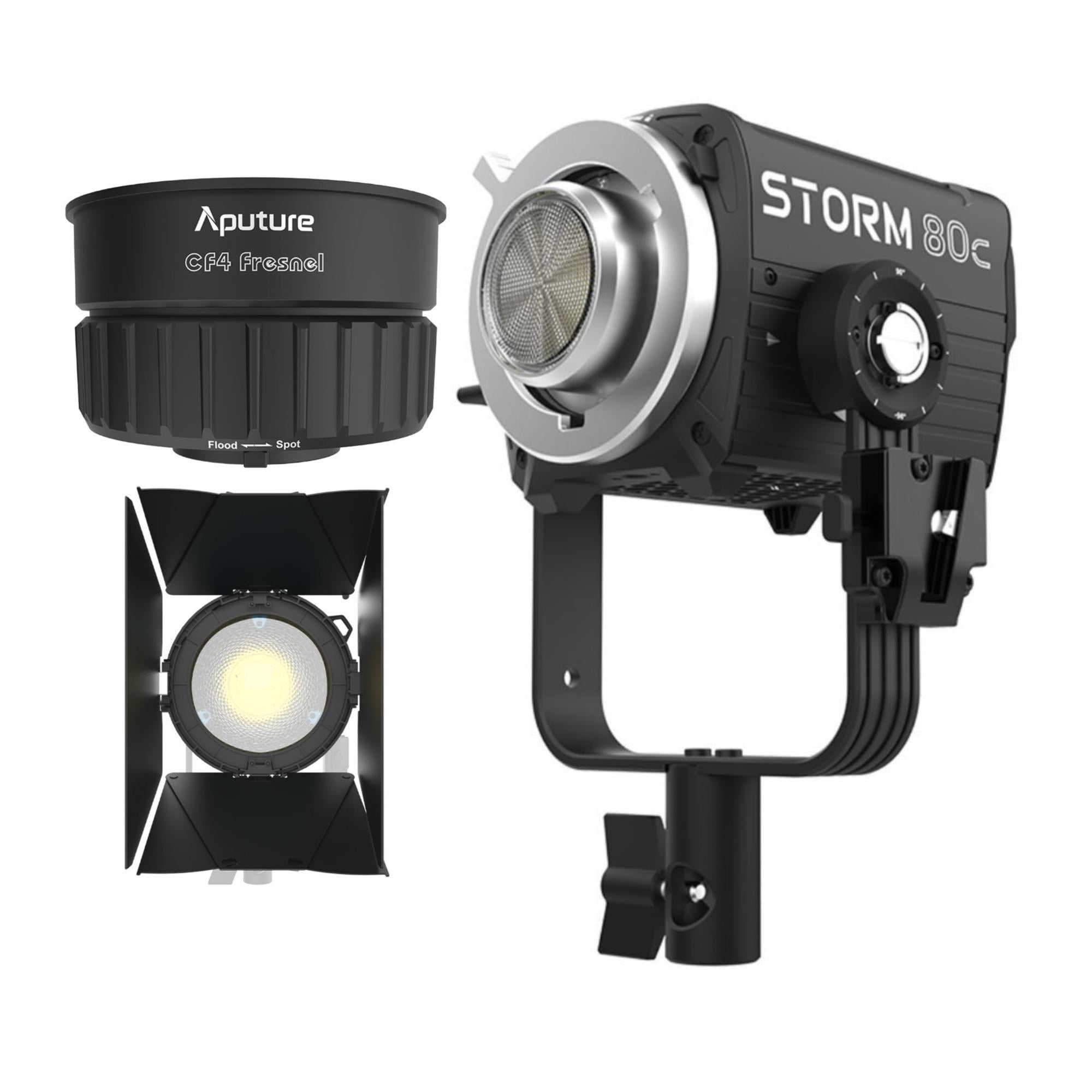 Aputure STORM 80c 80W Tunable Color Compact Point Source Black Fixture ...