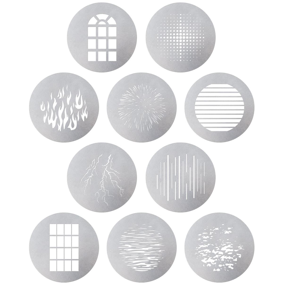 Aputure Size-A Gobo Kit for Spotlight Max Projection Modifier, 10-Pack ...