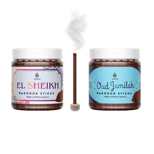 Aqeeq El Sheikh Oud Jamilah Premium Bakhoor Sticks Combo Pack Modern ...
