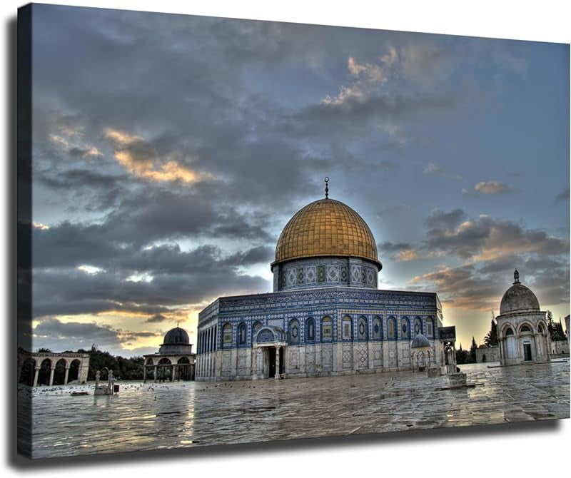 Aqsa Mosque Poster Home Decor Canvas Painting HD Picture Bedroom Living ...
