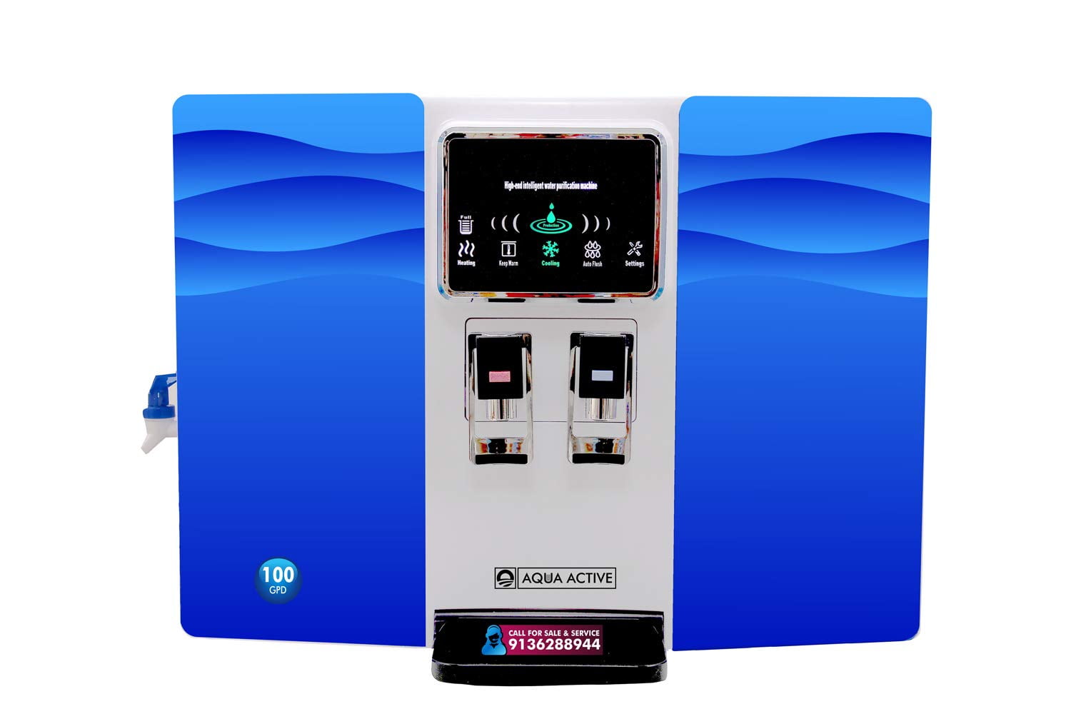 Aqua Active HotCold Water Purifier RoUvTdsMineralAlkalineSedGac Blue ...