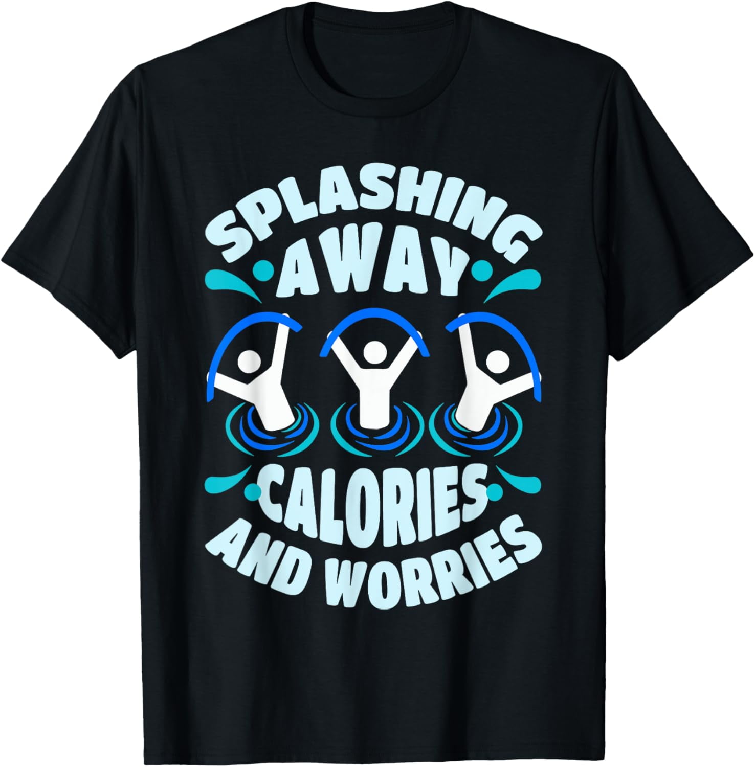 Aqua Aerobics Graphic Men Women Water Aerobics Instructor T-Shirt ...