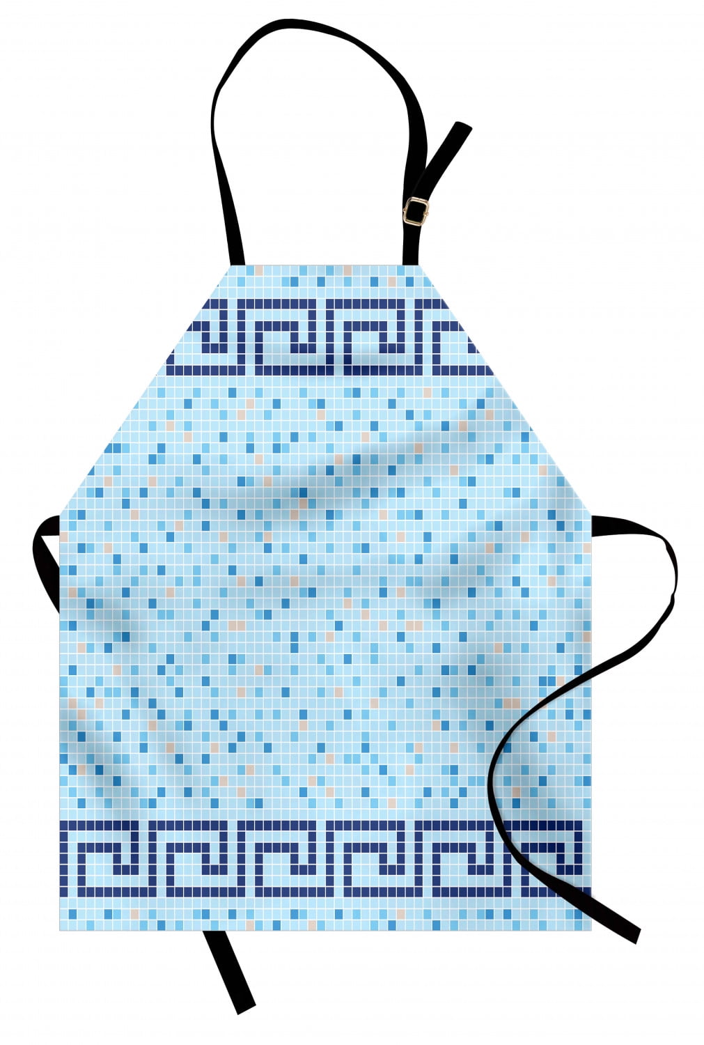 Aqua Apron Antique Greek Border Mosaic Tile Squares Abstract Swimming ...