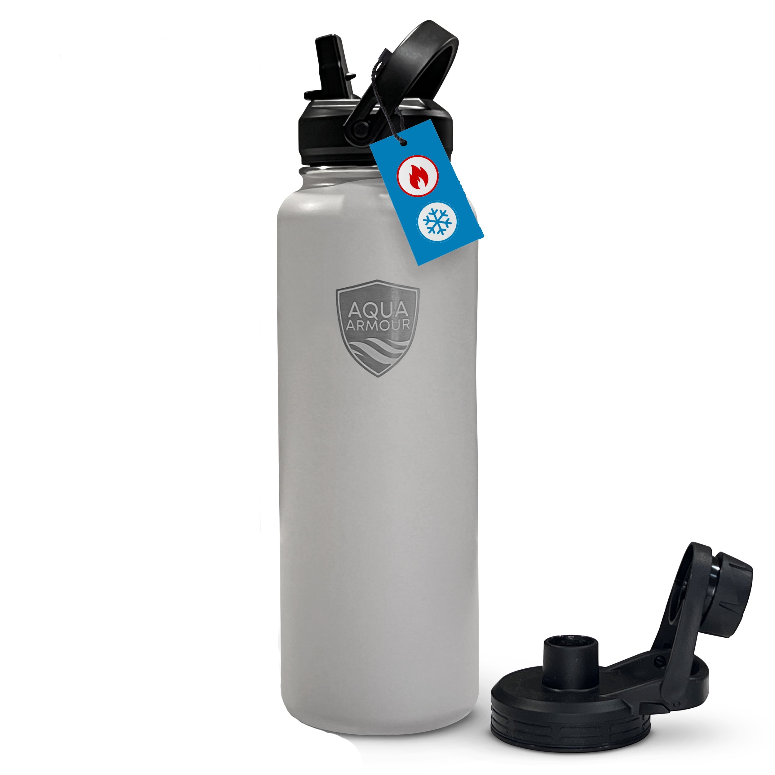 Aqua Armour 40oz Stainless Steel Sports Water Bottle - Double Walled ...