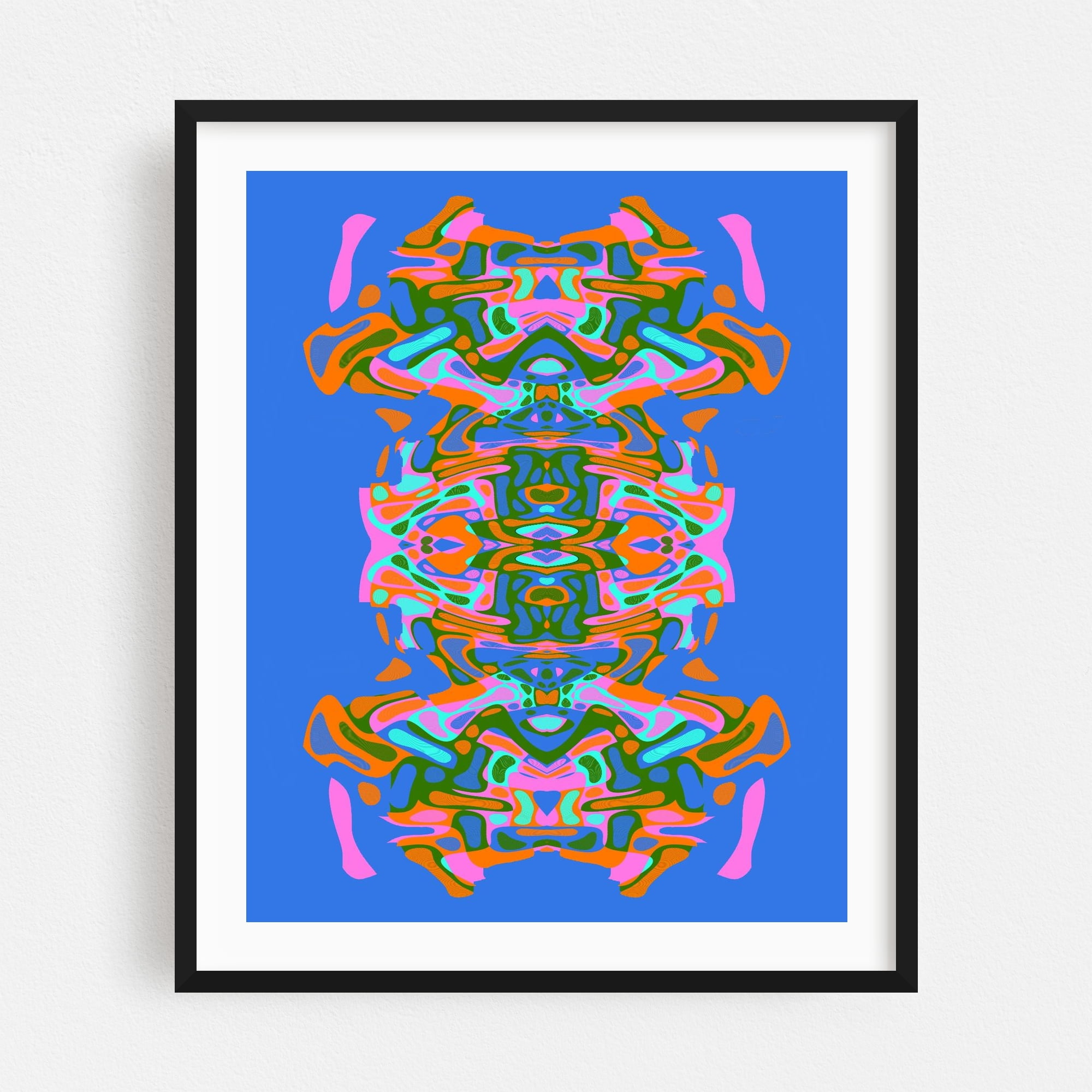 Aqua Beast - Digital Art Psychedelic Surrealism Modern Art Geometric ...