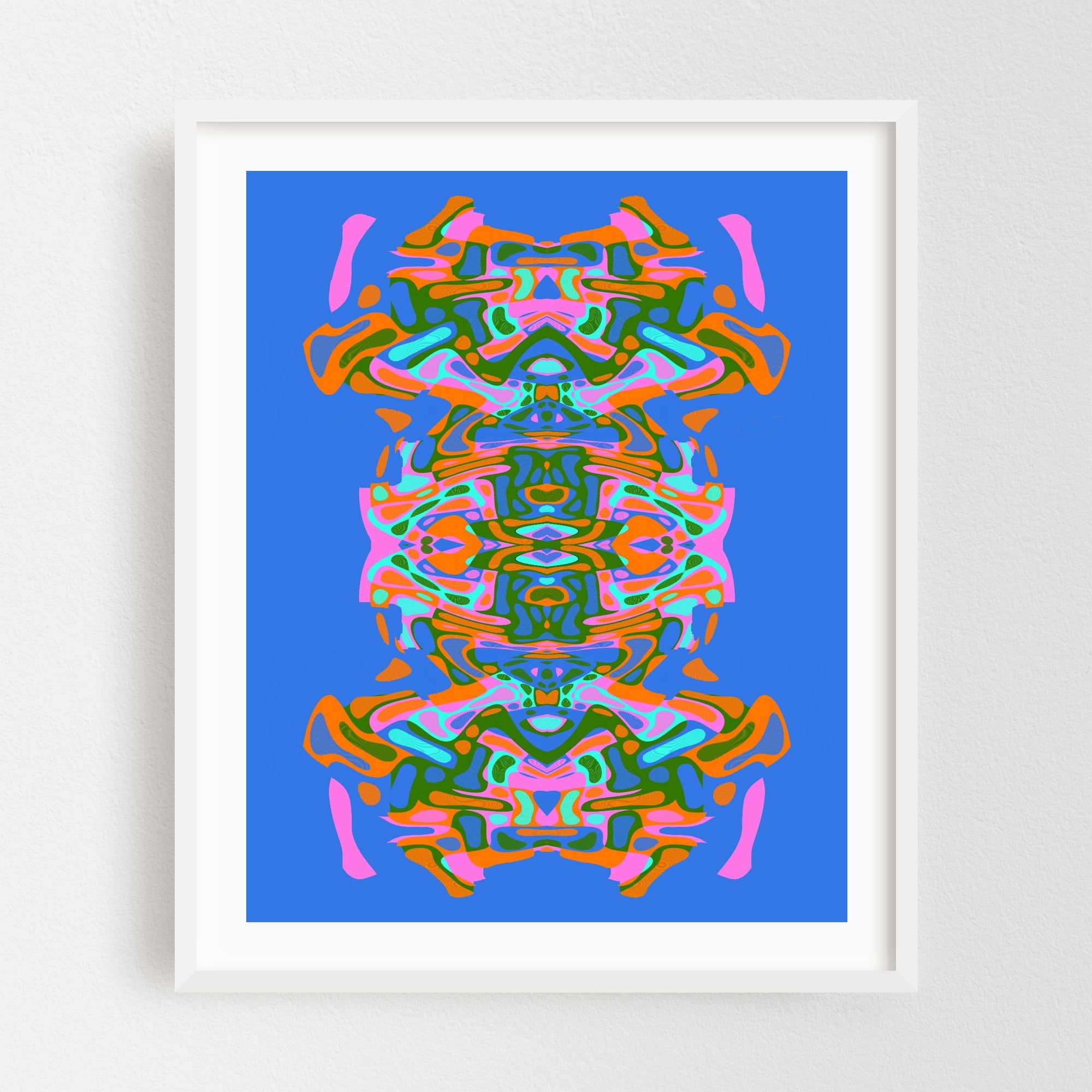 Aqua Beast - Digital Art Psychedelic Surrealism Modern Art Geometric ...