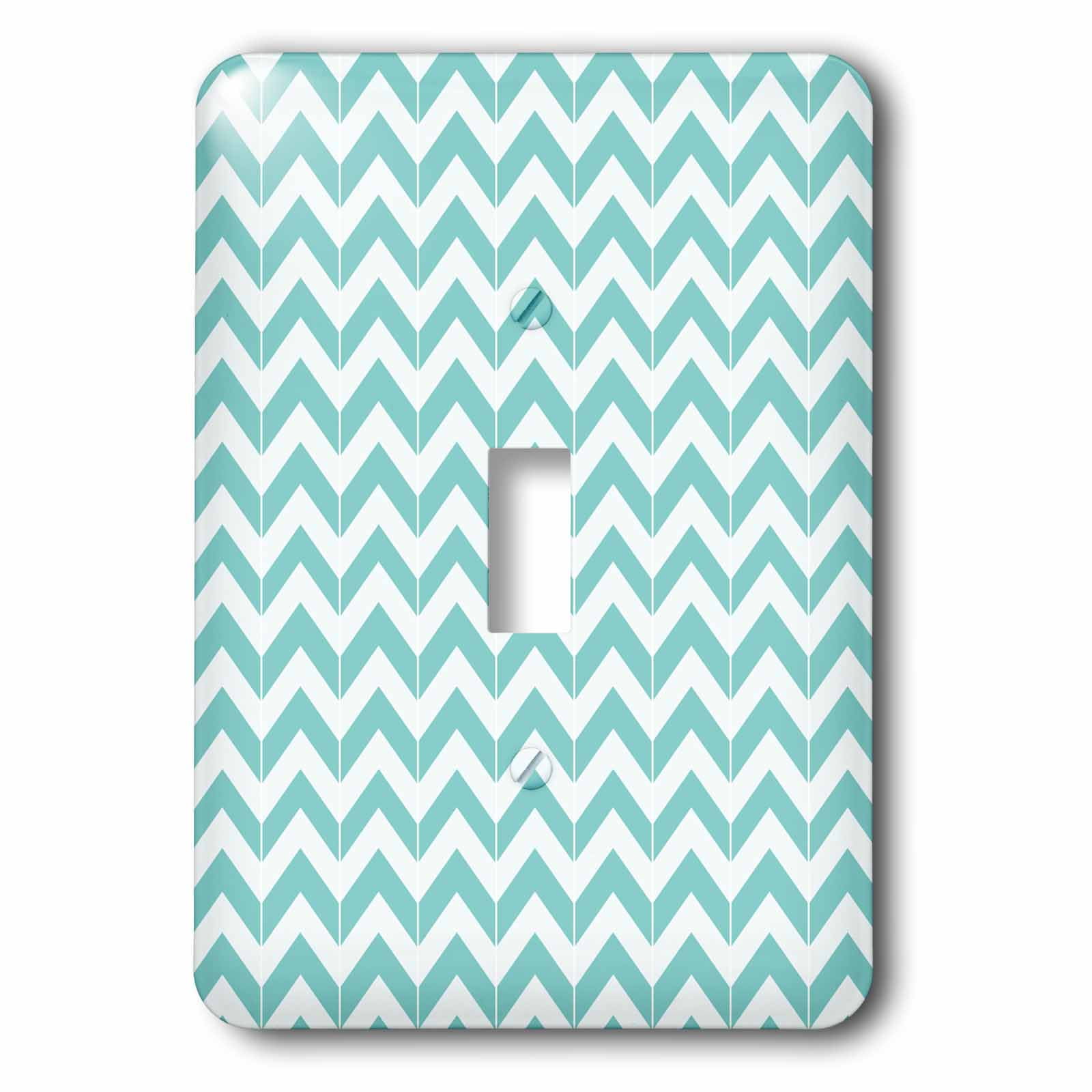 Aqua Blue Chevron Herringbone single toggle switch lsp-212471-1 ...