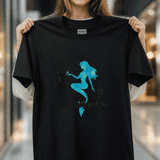 Aqua Blue Watercolor Beach Please I'm a Mermaid Unisex T-Shirt, S - 5XL ...