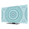 Aqua Boho TV Cover for 43 Inch Screen,Stretch Fabric Dustproof TV ...