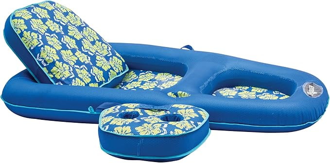 Aqua Campania Ultimate 2-in-1 Pool Float Lounge Extra Large Inflatable ...