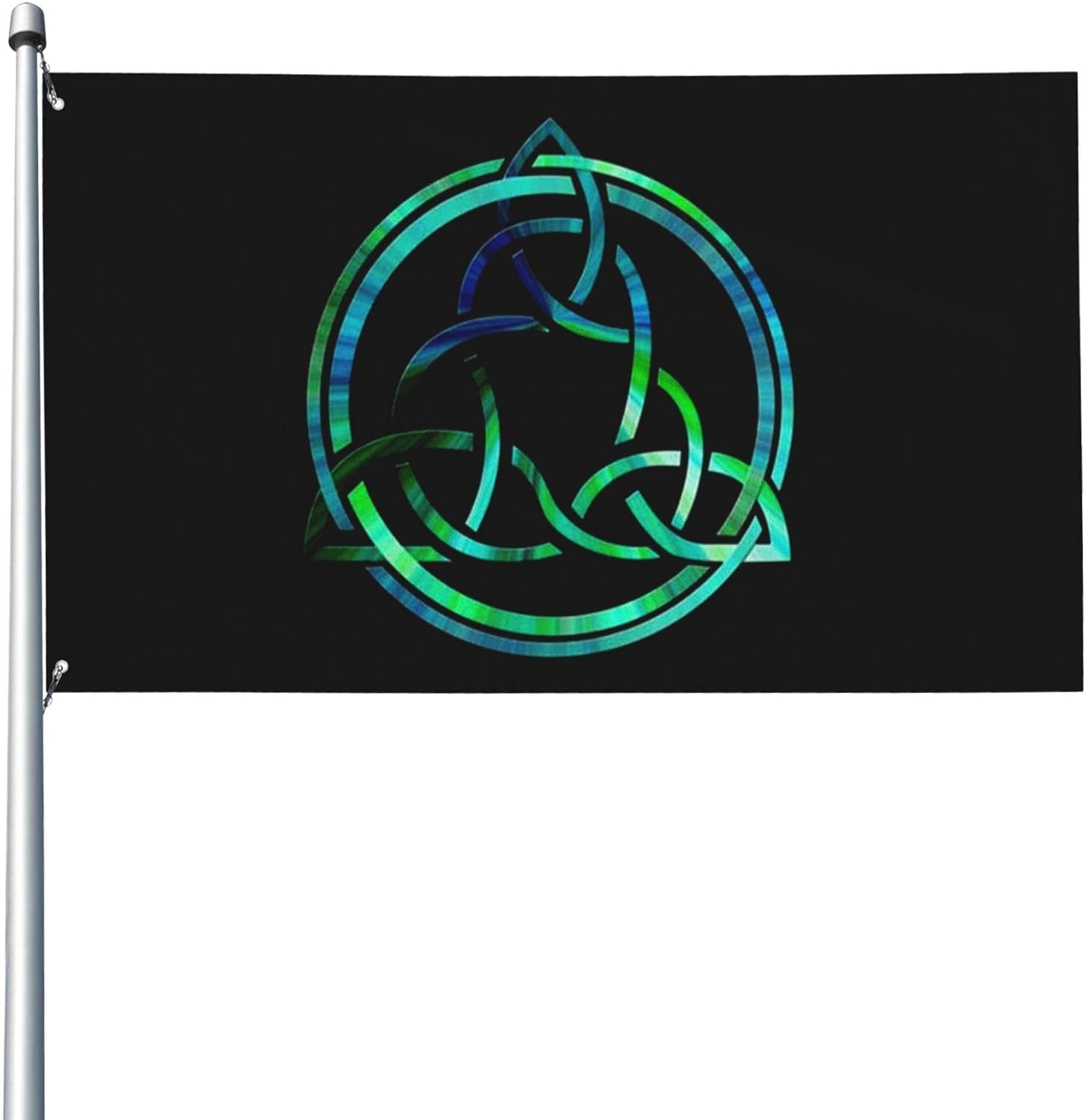 Aqua Celtic Trinity Knot Flag, 3Ply Polyester Heavy Duty Flag, Double ...