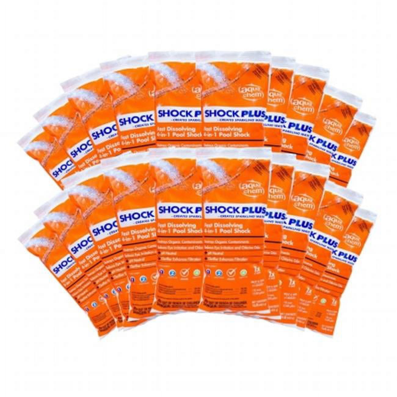 aqua chem 22816aqu-36 36-pack shock plus water clarifier for swimming ...
