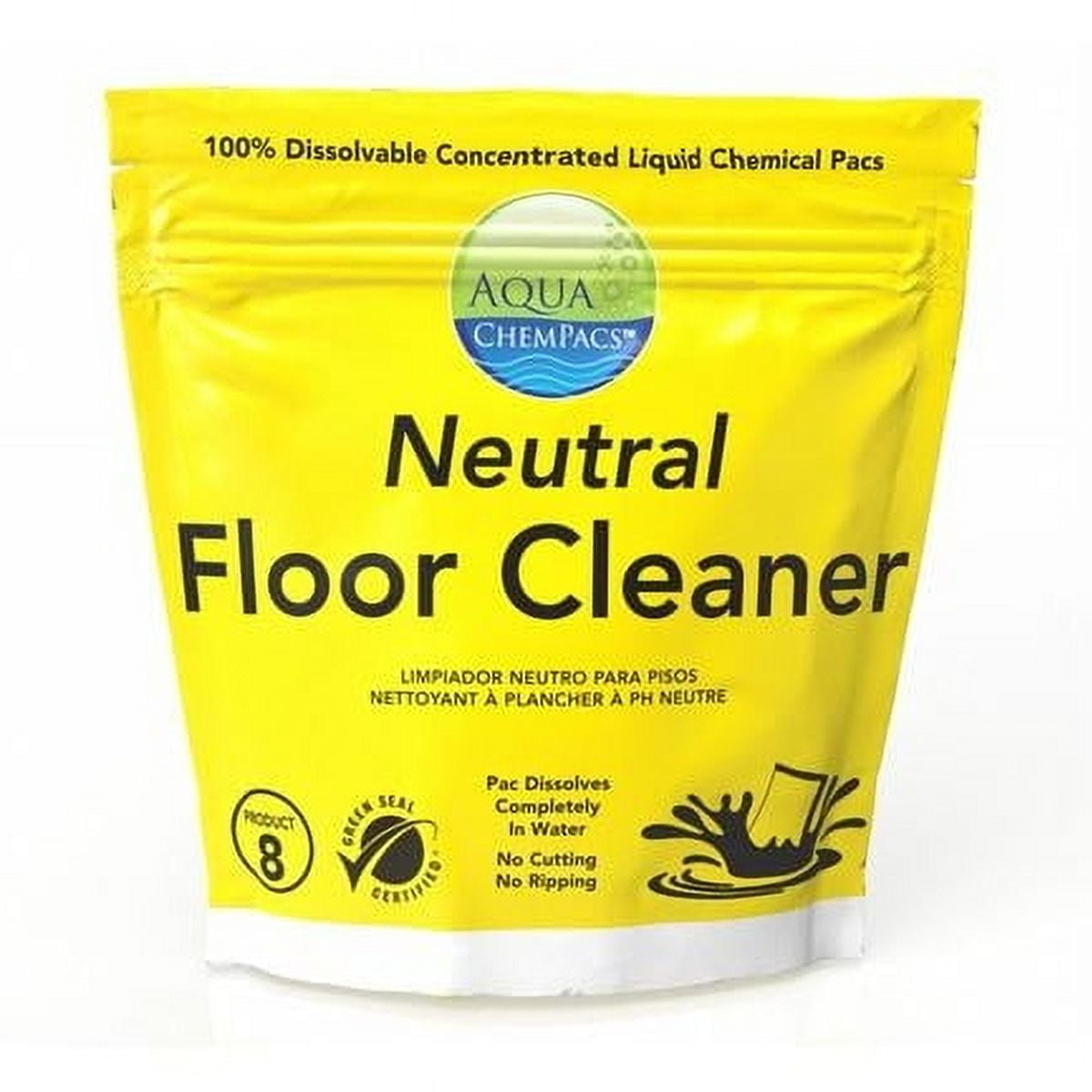 Aqua Chempacs Floor Cleaner,Liquid,Bucket,20 ct 4-0198 - Walmart.com