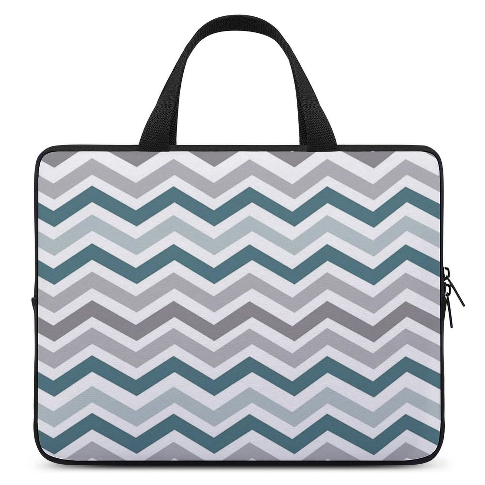Aqua Chevron Pattern Laptop Bag Women Man 10 12 13 15 17 Inch Office ...