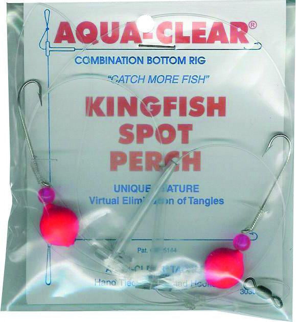 Aqua Clear KF-1FR Hi/Lo Rig Kingfish /Spot/Perch Red Float And Red ...