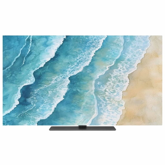 Aqua Coastal TV Dust Cover,Stretchable TV Screen Desktop Computer ...