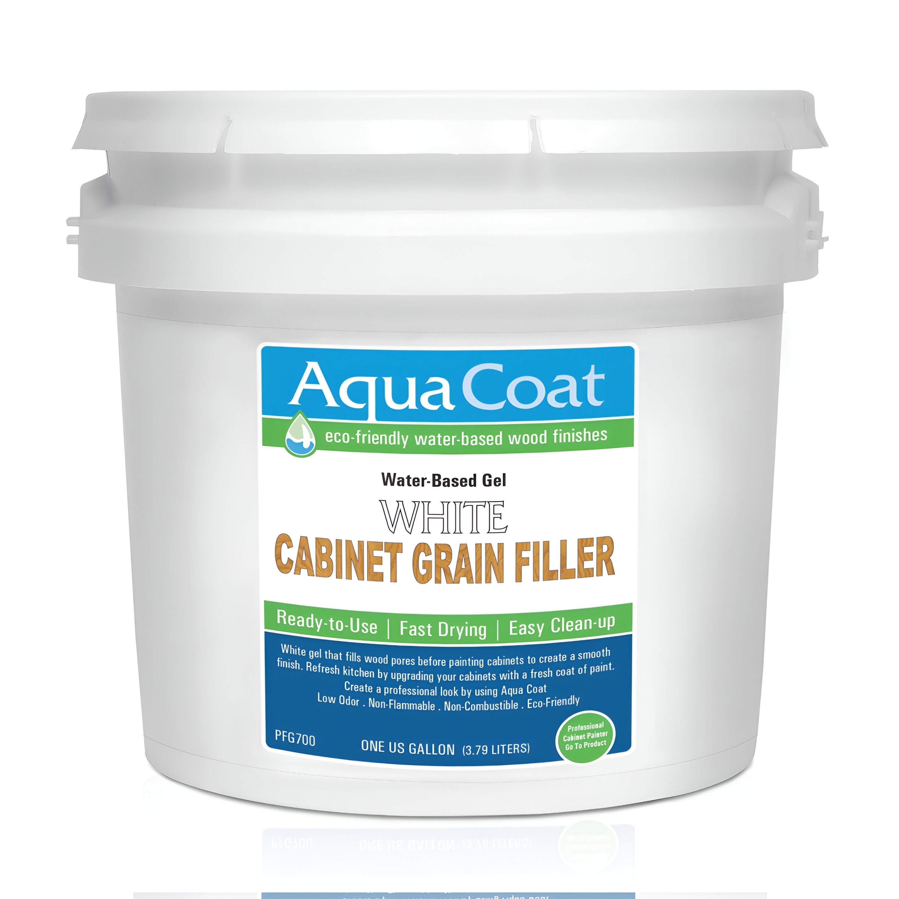 Aqua Coat Water-Based White Cabinet Wood Grain Filler Gel – Fast Drying ...