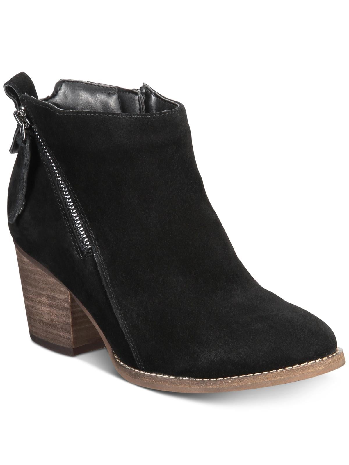 Aqua College Womens Nancy Suede Waterproof Booties Black 8.5 Medium (B ...