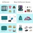 Aqua Color 8 Set Travel Packing Cubes Luggage Organizers - Walmart.com