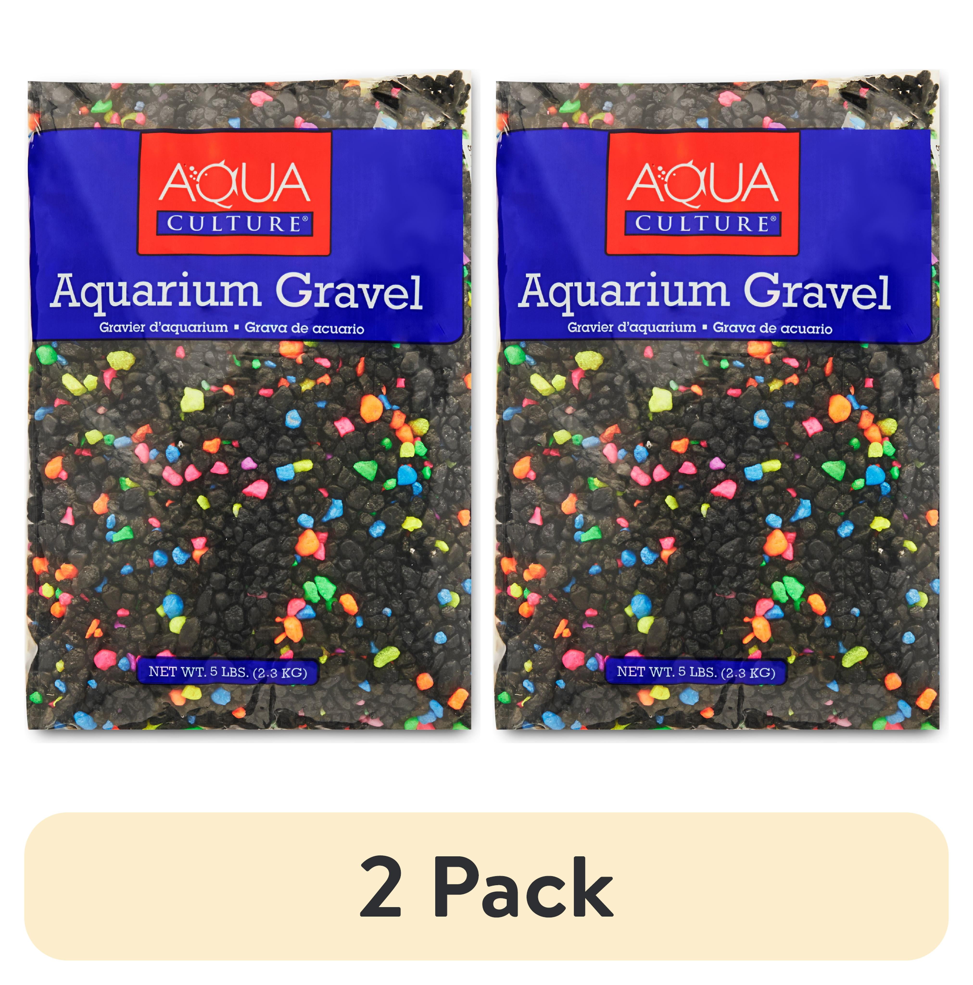 (2 pack) Aqua Culture Aquarium Gravel Mix, Neon Starry Night, 5-Pound ...