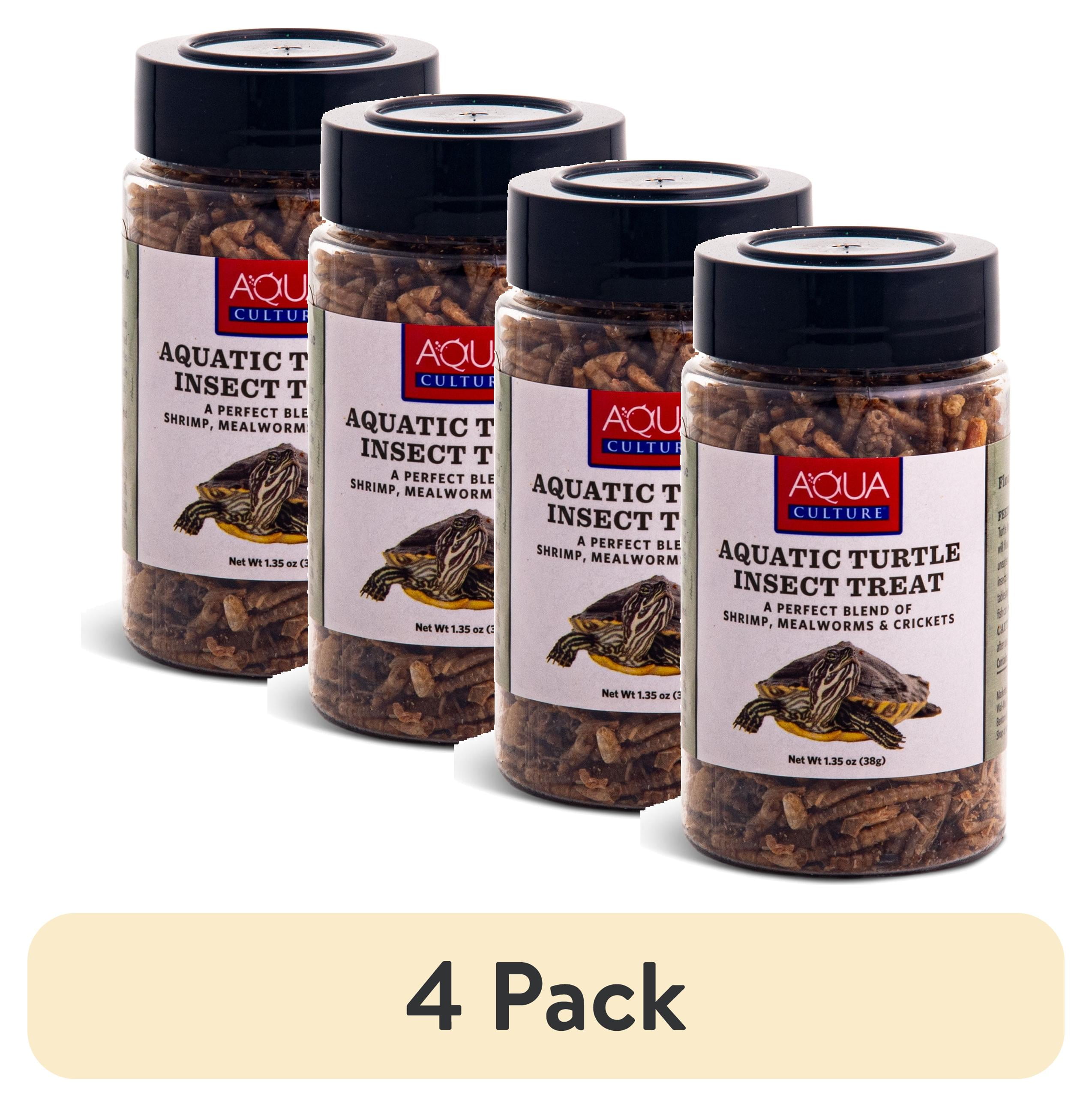 (4 pack) Aqua Culture Aquatic Turtle Insect Mix Treat 1.3 oz Can ...
