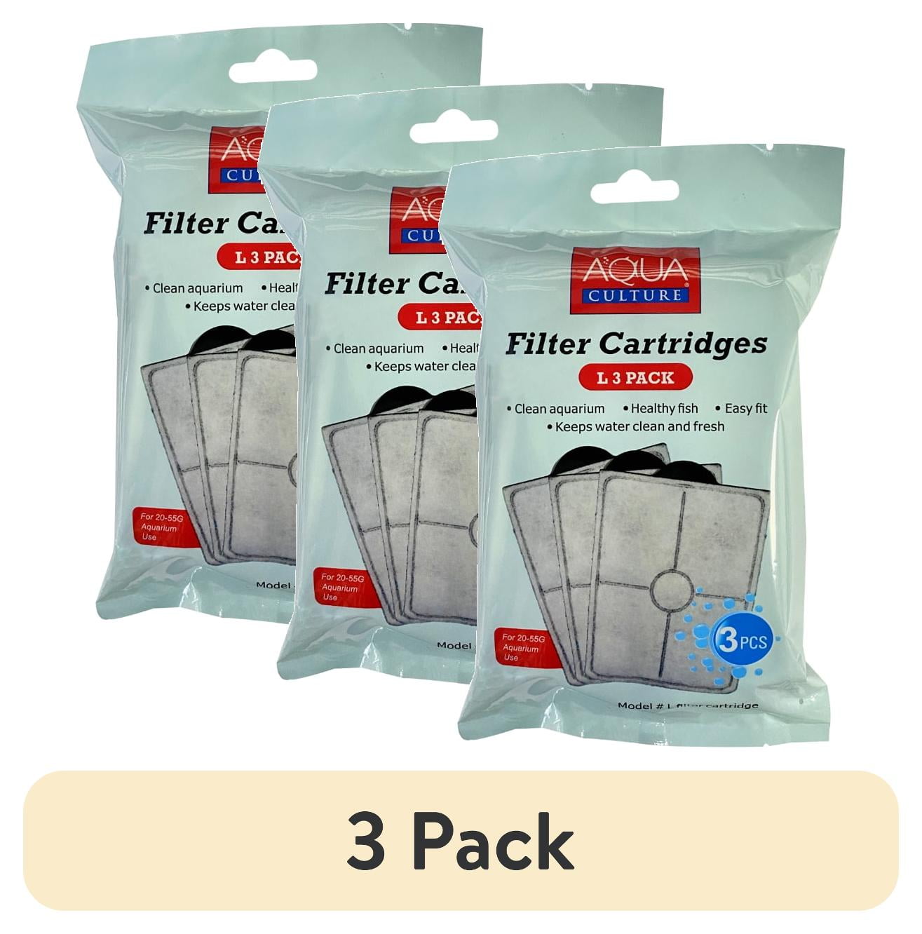 (3 pack) Aqua Culture Filter Cartridges-L-3 Pack - Walmart.com