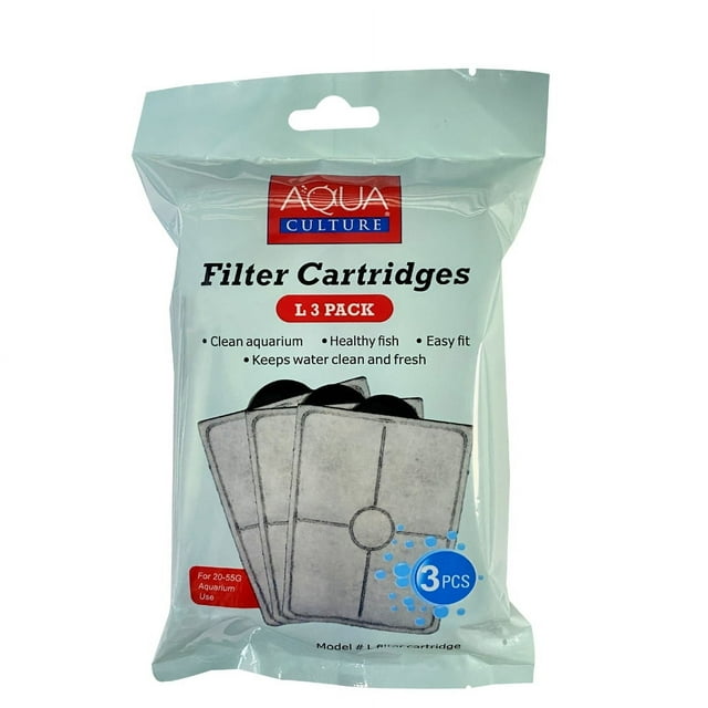 Aqua Culture Filter Cartridges-L-3 Pack - Walmart.com