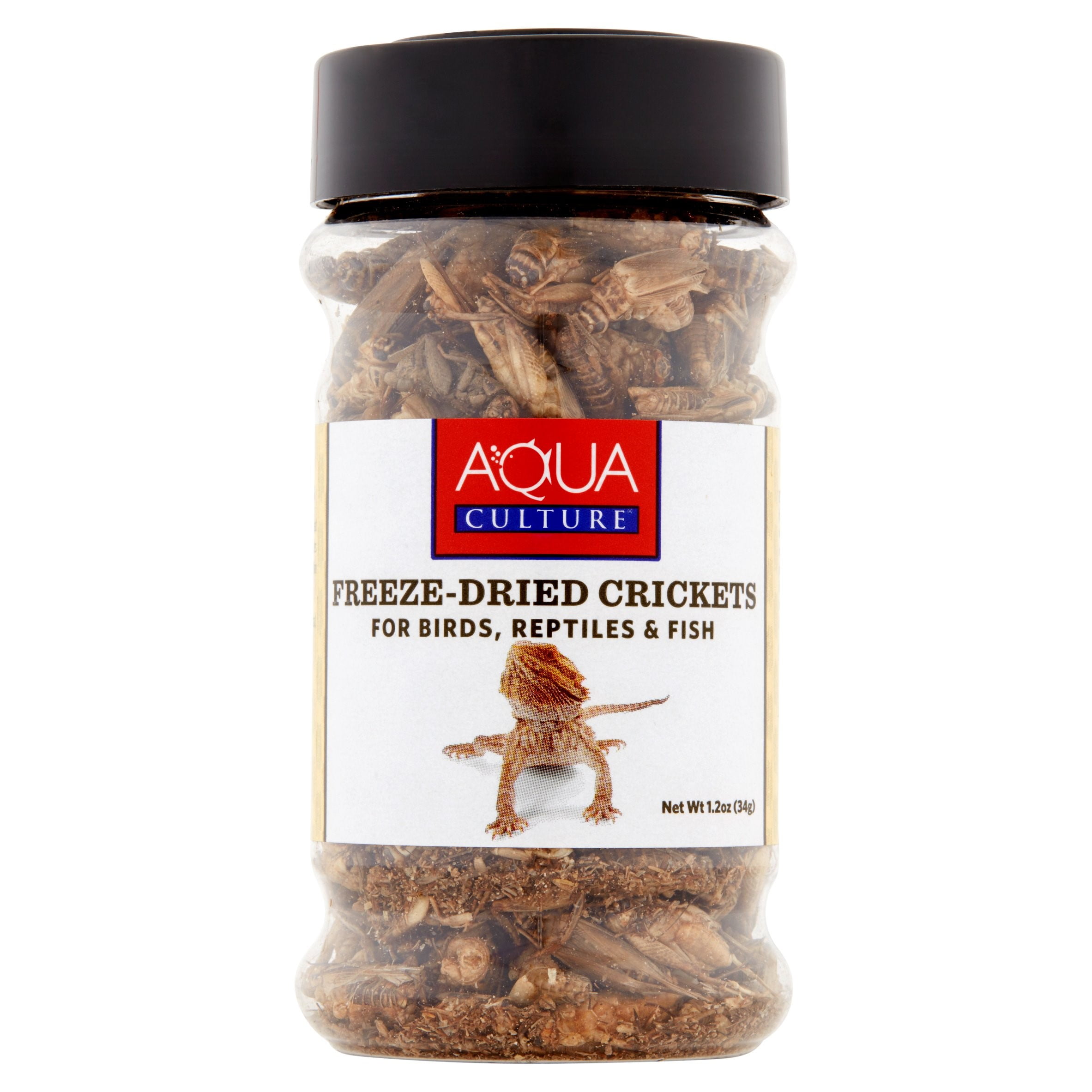 Aqua Culture Freeze Dried Crickets 1.2 oz for Birds Reptiles Fish High ...