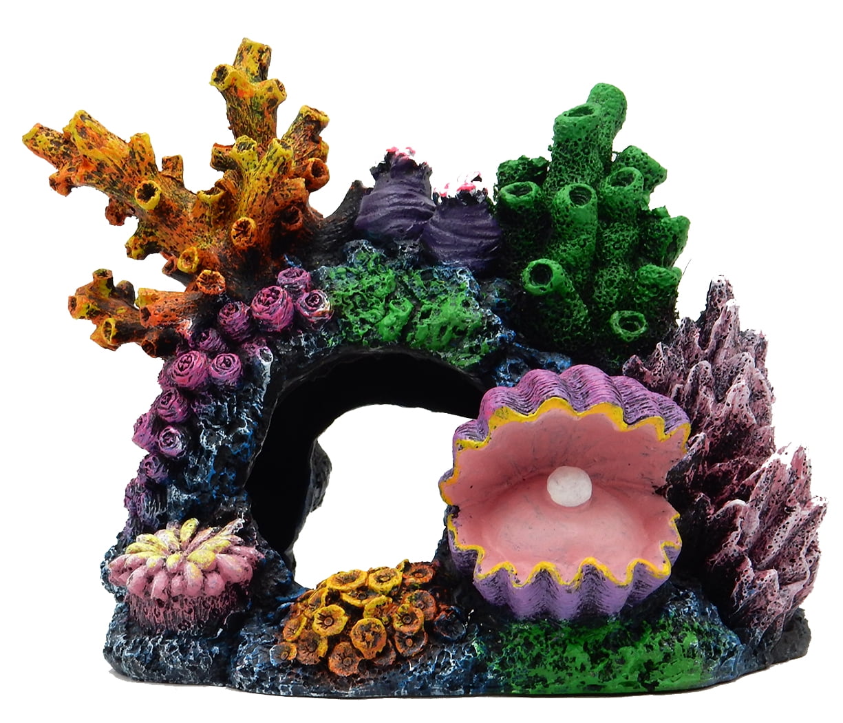 Aqua Culture Large Aquarium Ornament Multicolor 7.75x5.75x5.5 inches ...