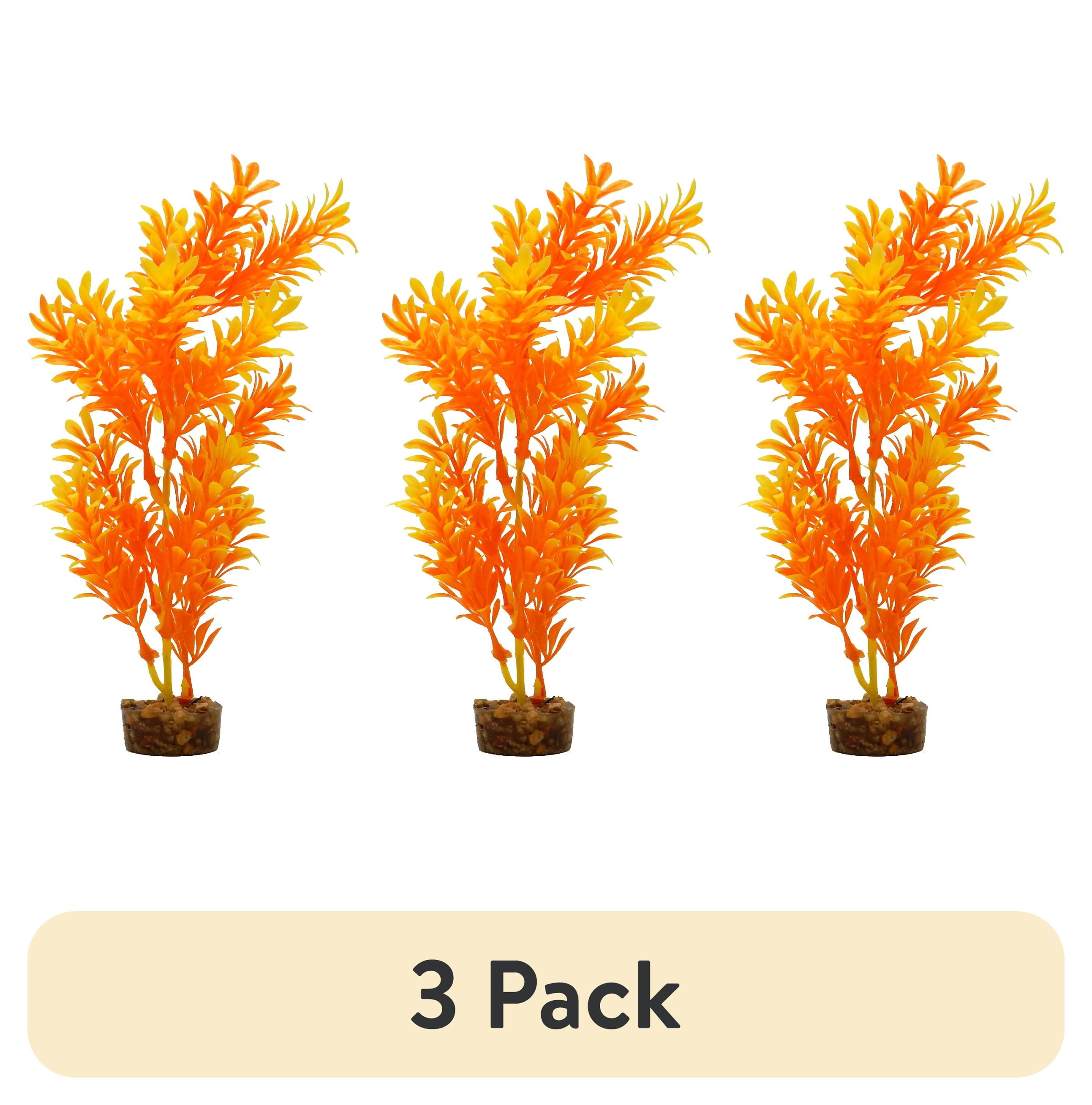 (3 pack) Aqua Culture Wild Flower Aquarium Plant Decoration - Natural ...