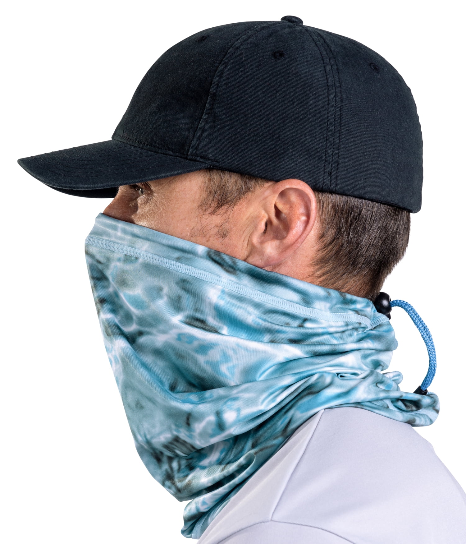 Aqua Design Neck Gaiter Face Mask Cover For Men: Adjustable Drawstring ...
