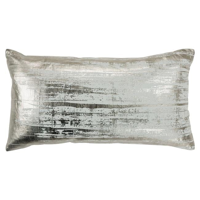 Aqua Distressed Brush Stroke Lumbar Pillow - Walmart.com