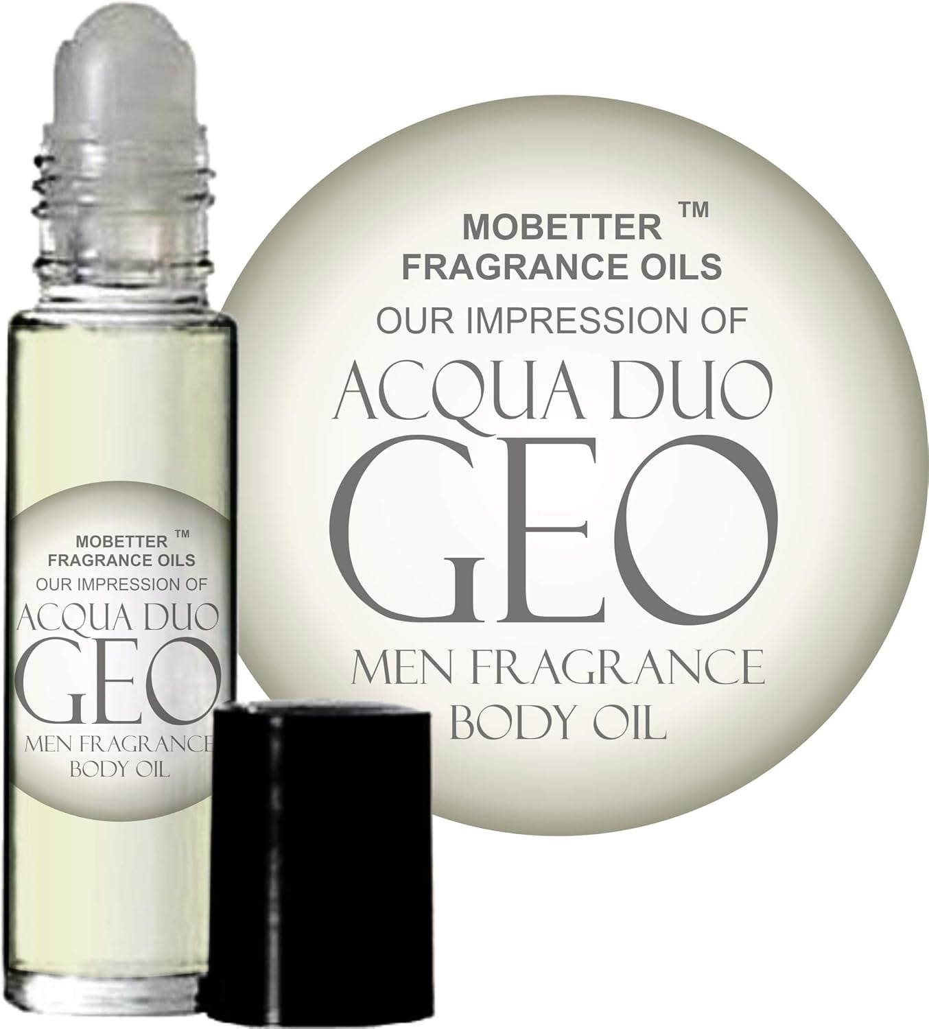 Aqua Duo Geo Cologne Body Oil for Men (10ml Roll On) by Mobetter ...