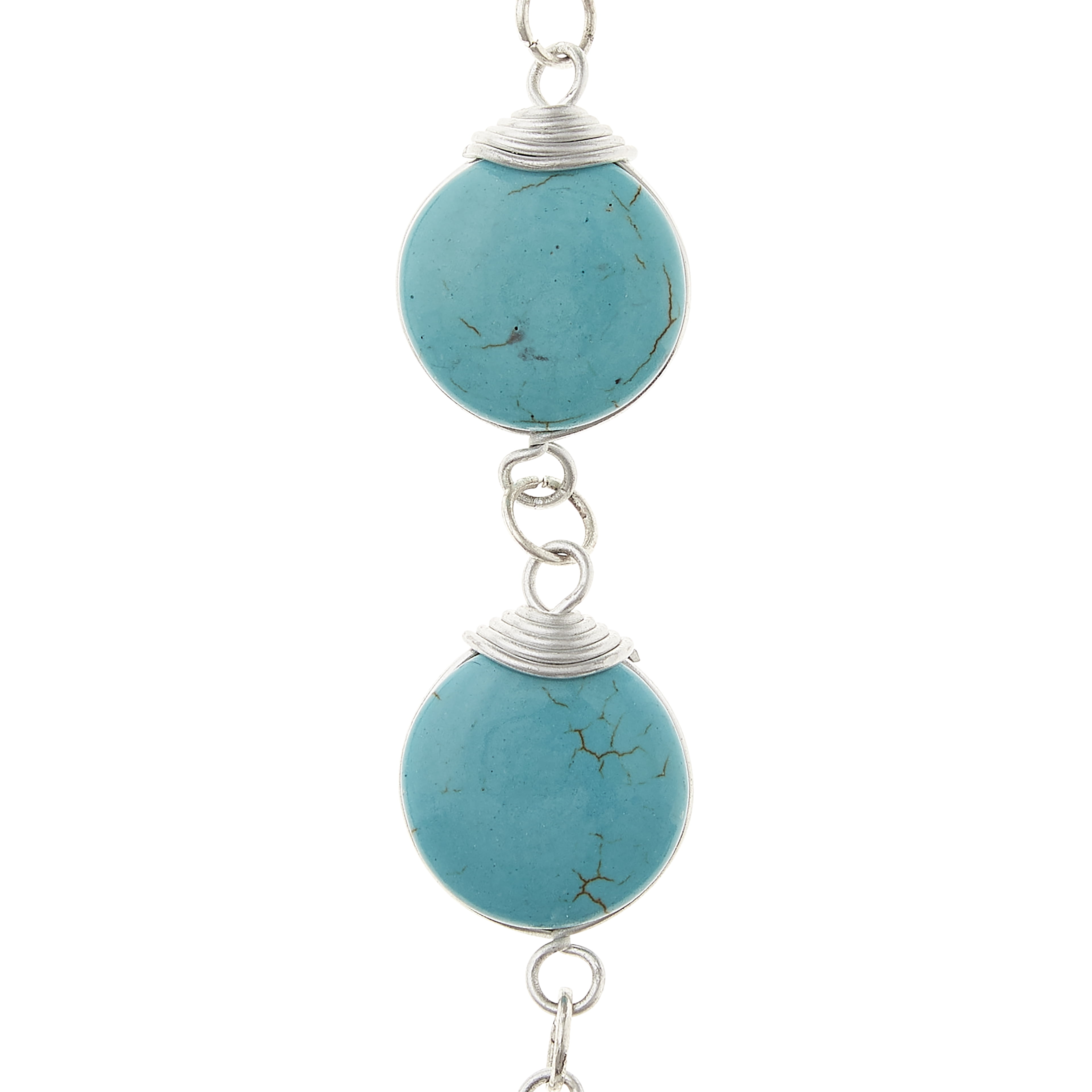 Aqua Dyed Howlite Lentil Beads - 20mm by Bead Landing™ - Walmart.com