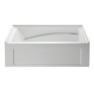 Aqua Eden VTDE483222L 48-Inch Acrylic 3-Wall Alcove Tub with Left Hand ...