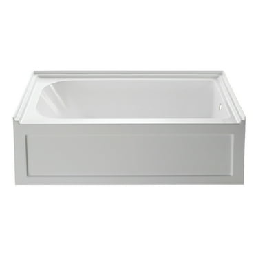Aqua Eden VTAP543023R 54-Inch Acrylic 3-Wall Alcove Tub with Arm Rest ...